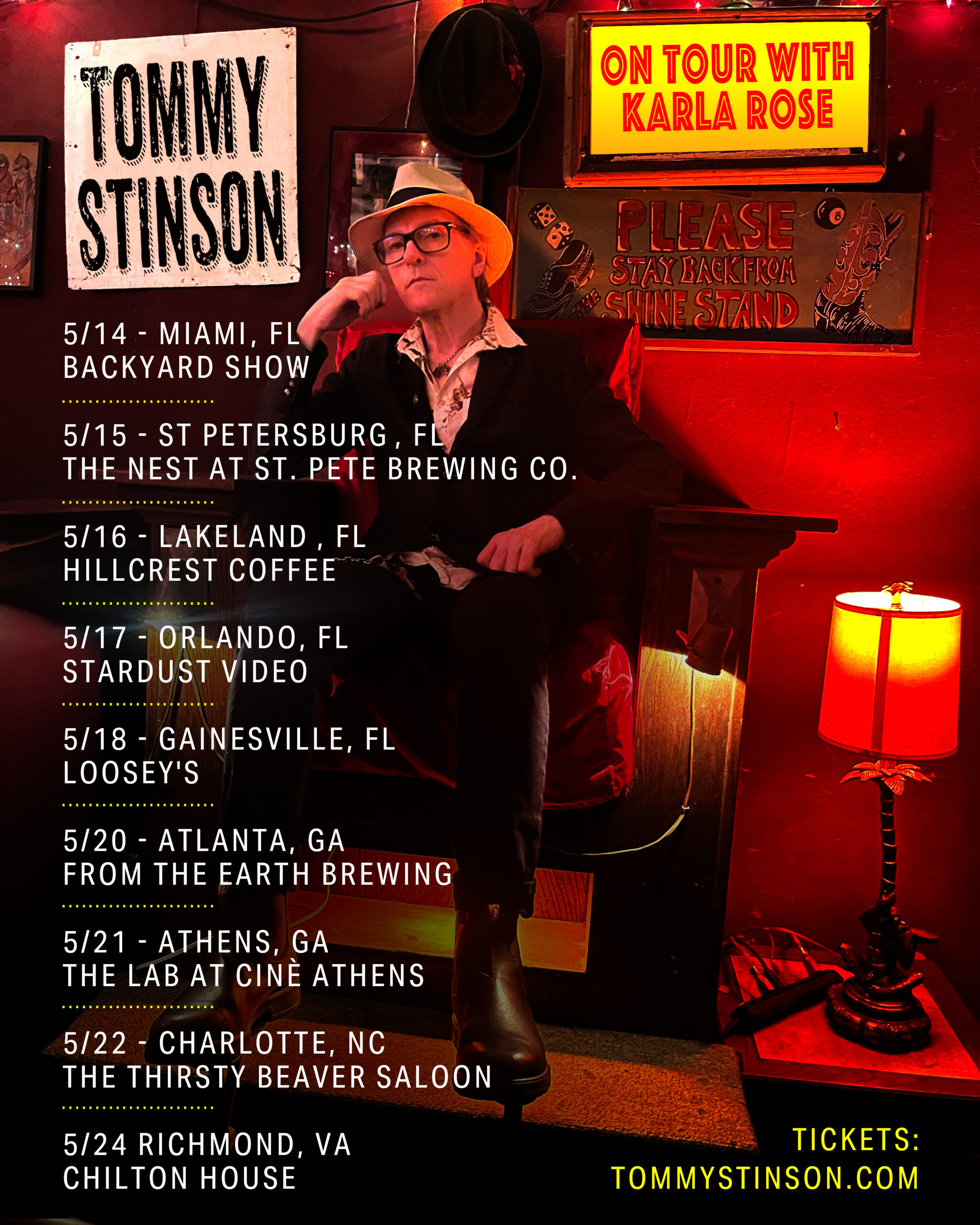 Upcoming Tour w/ Karla Rose - Tommy Stinson
